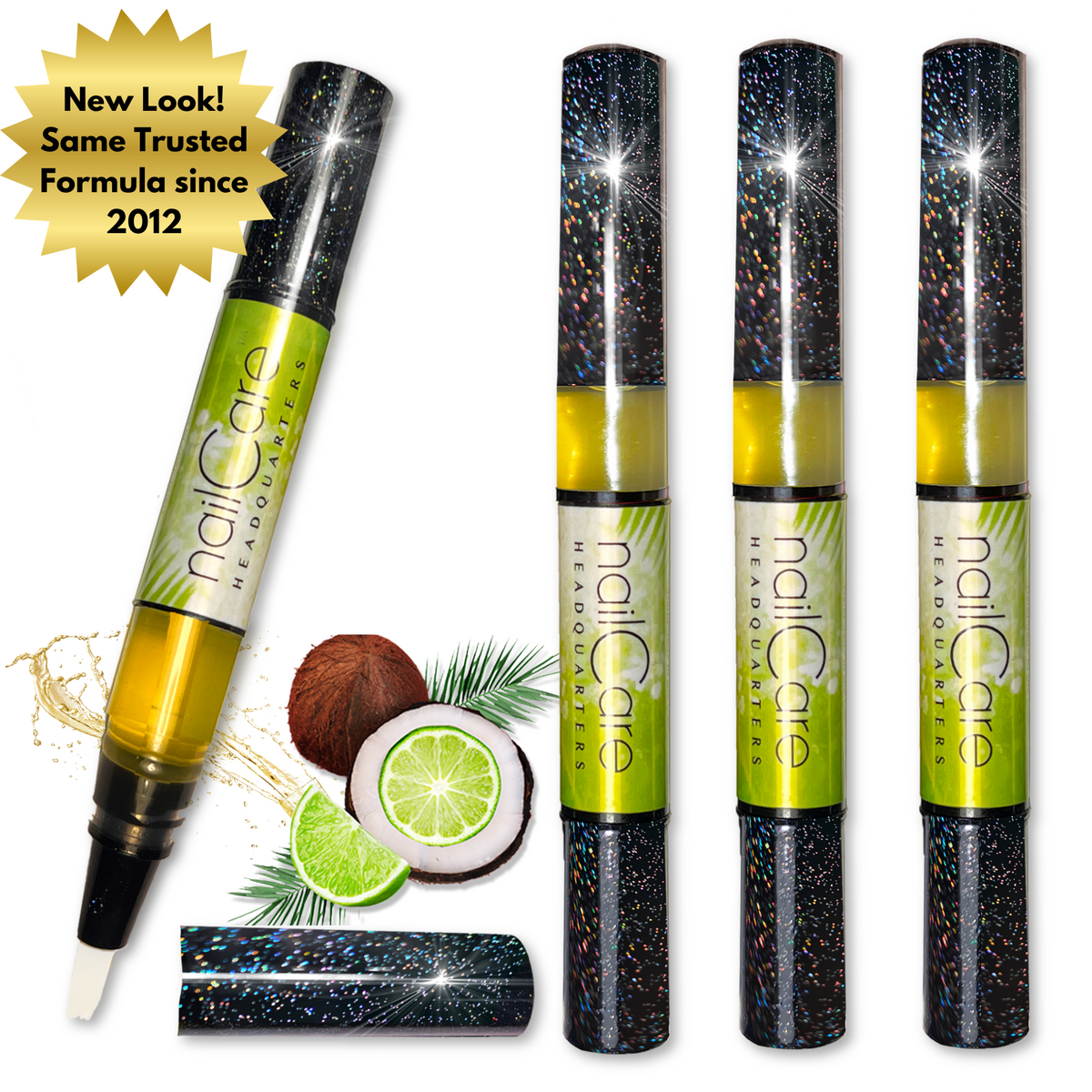 HOLO Twist Simply Pure™ Nail Oil Pens | 4-Pen Pack - Coconut Lime Verb